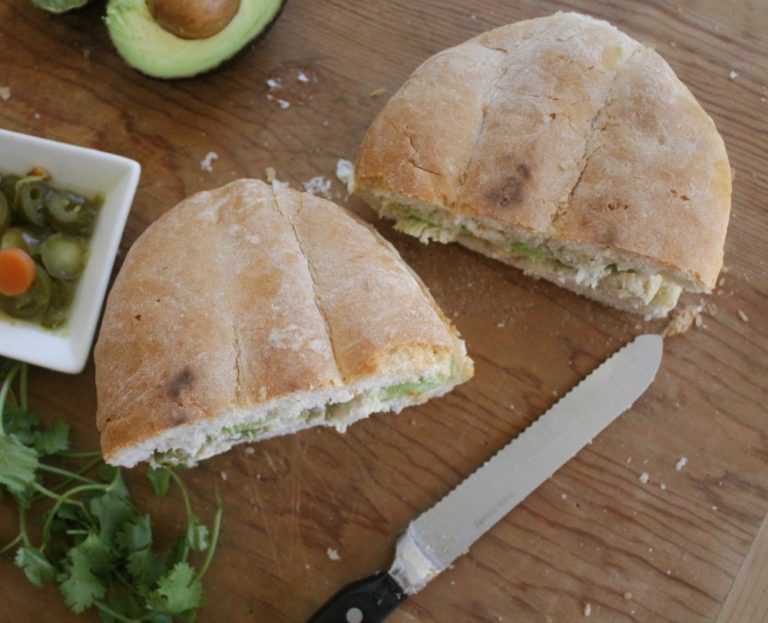 Mexican Chicken Torta (Torta de Pollo)