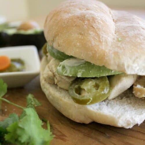 Chicken Torta (or Mexican Chicken Sandwich)