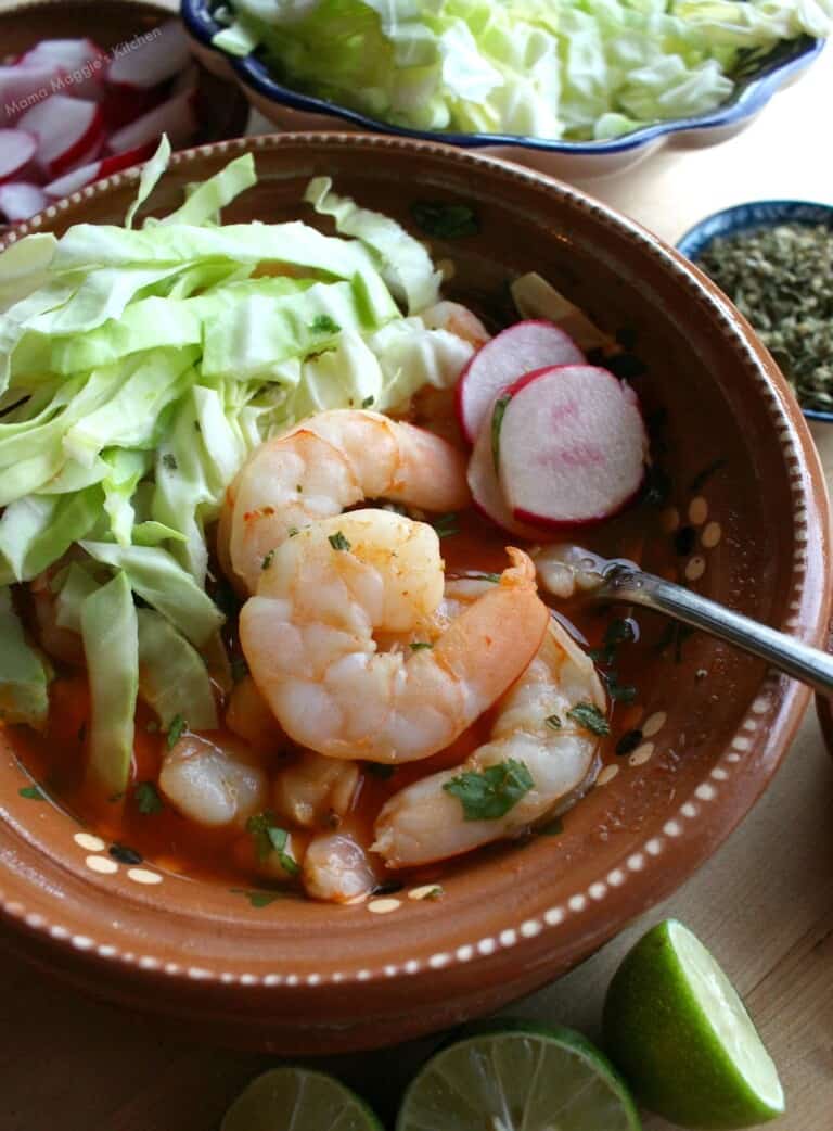 Shrimp Pozole - Mamá Maggie's Kitchen