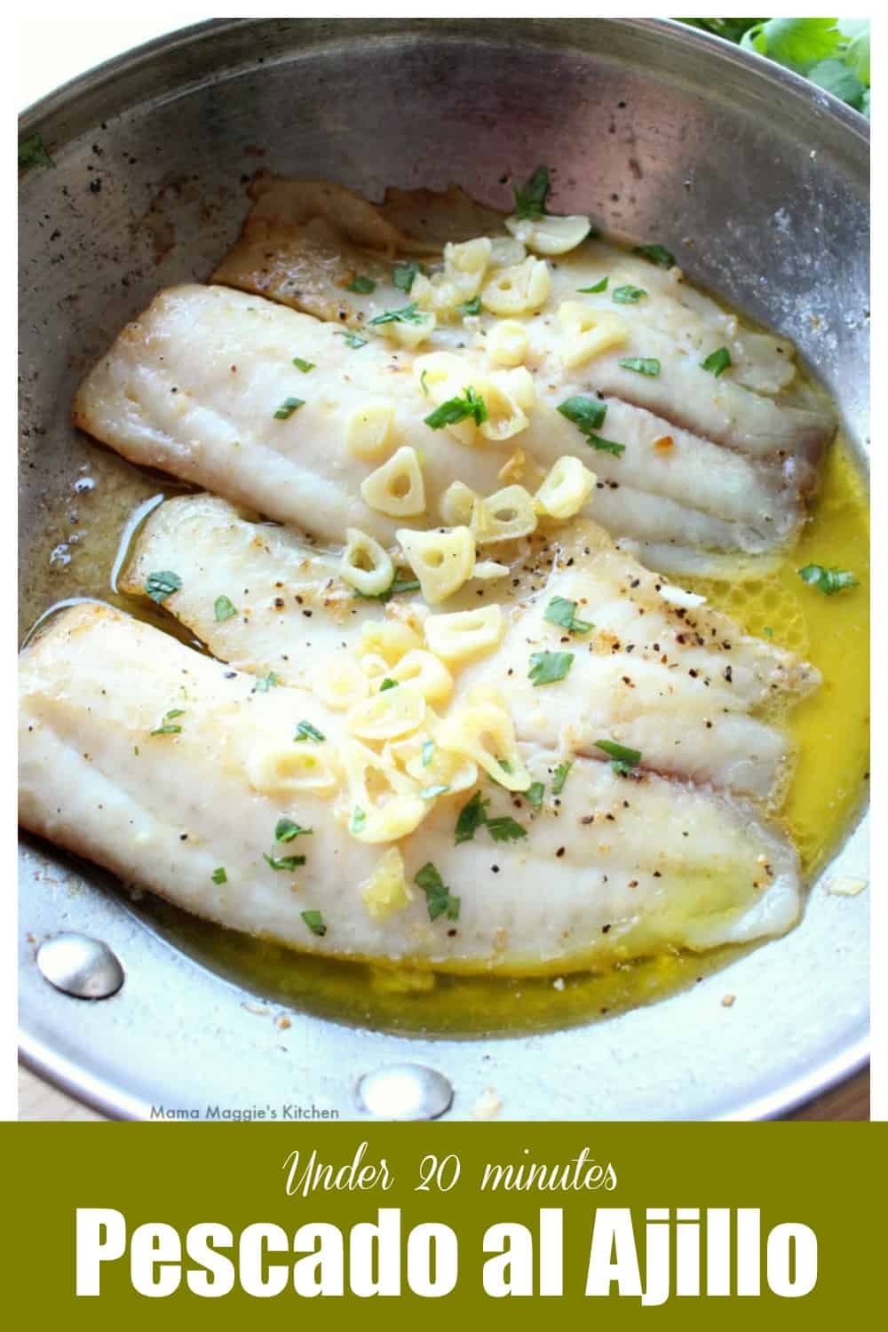 Pescado al Ajillo [VIDEO] - Mamá Maggie's Kitchen