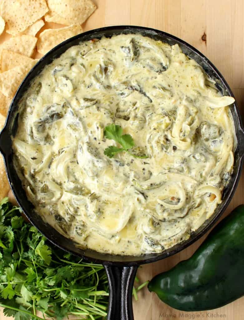 Rajas con Crema (Roasted Poblanos in Cream Sauce)