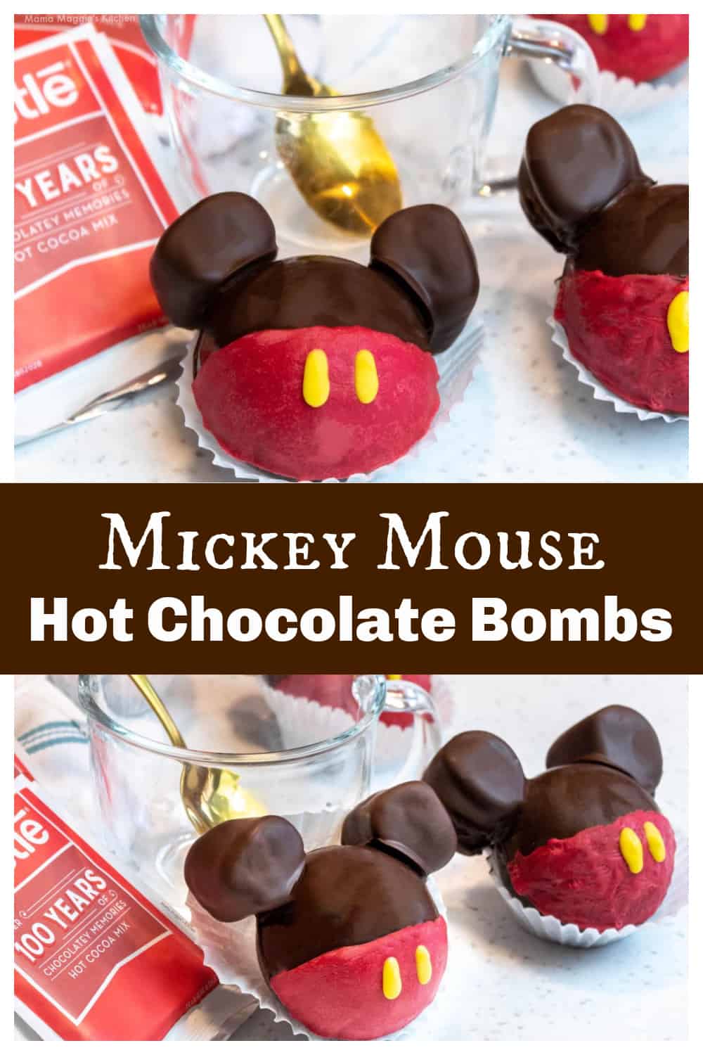 Mickey Mouse Hot Chocolate Bombs - Mamá Maggie's Kitchen