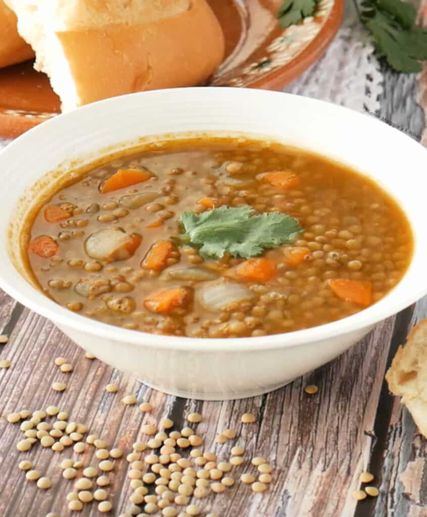 Sopa de Lentejas (Mexican Lentil Soup) Mamá Maggie's Kitchen