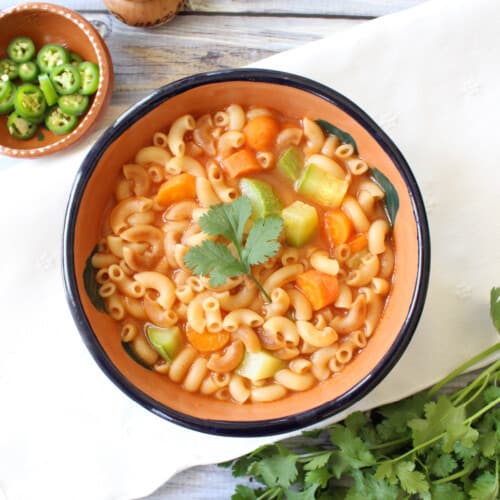 Sopa de Coditos - Mamá Maggie's Kitchen