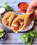 Slow Cooker Guajillo Pork Tacos - Mamá Maggie's Kitchen