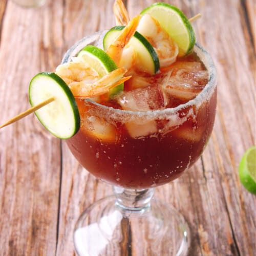 Shrimp Michelada (Michelada con Camarones) - Mamá Maggie's Kitchen
