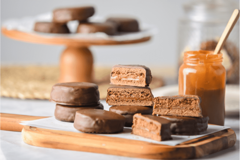 Chocolate Argentinian Alfajores (Dulce de Leche Cookies)