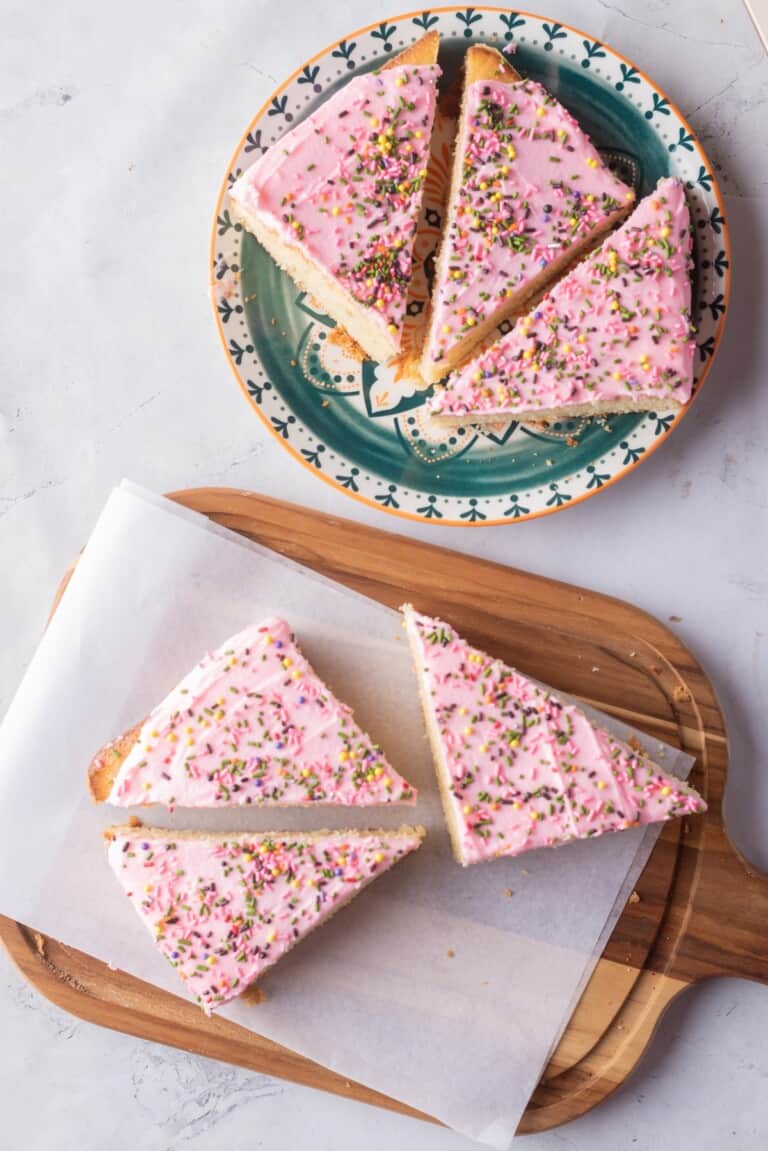 Cortadillos (Mexican Pink Cake) - Mamá Maggie's Kitchen
