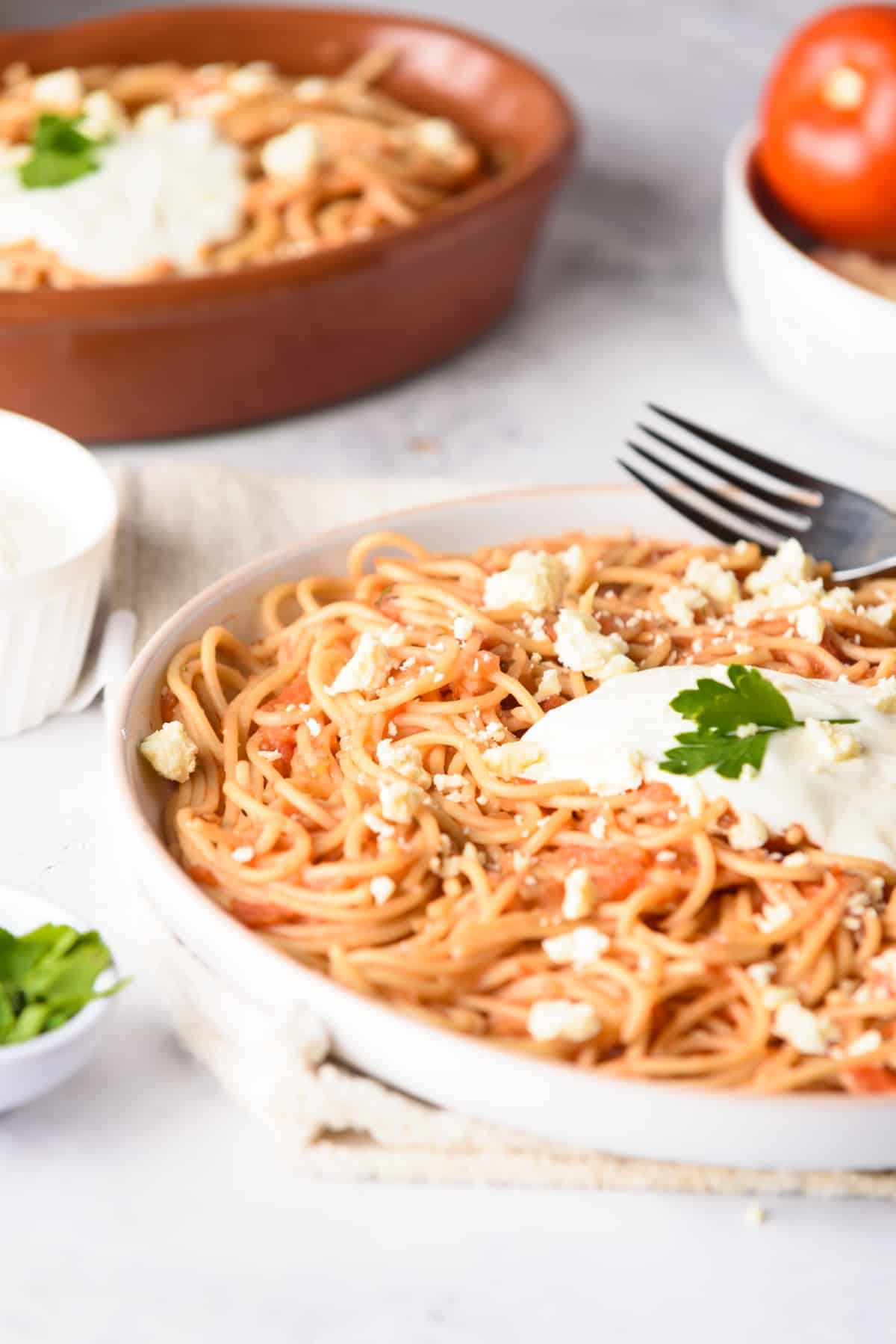 Espagueti Rojo (Red Mexican Spaghetti)