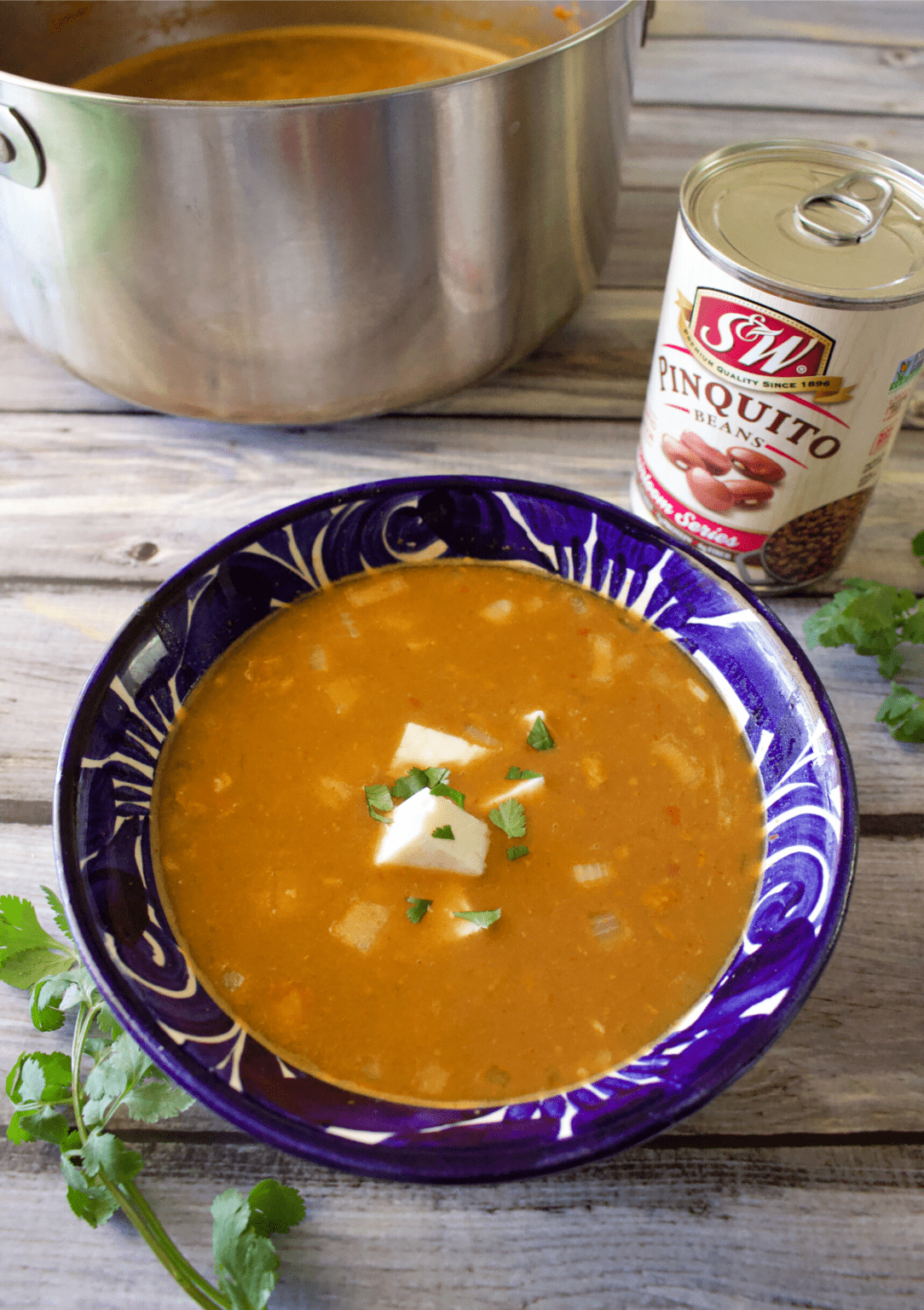Sopa de Frijol (Mexican Bean Soup) - Mamá Maggie's Kitchen