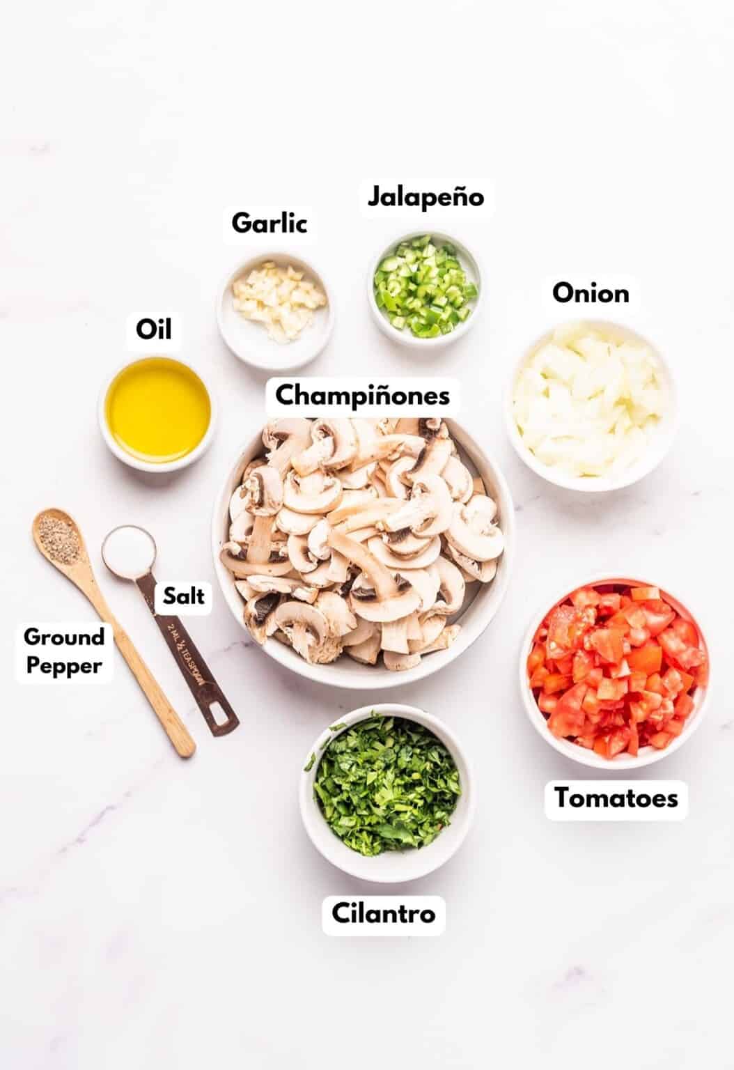 Champiñones a la Mexicana