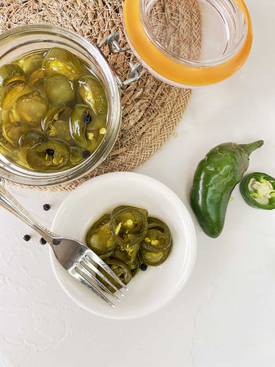Sweet Pickled Jalapeños