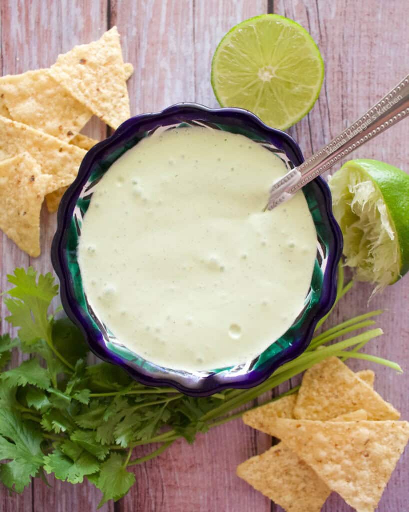 Cilantro Lime Crema Recipe - Mamá Maggie's Kitchen