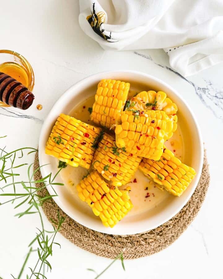 Hot Honey Corn - Mamá Maggie's Kitchen