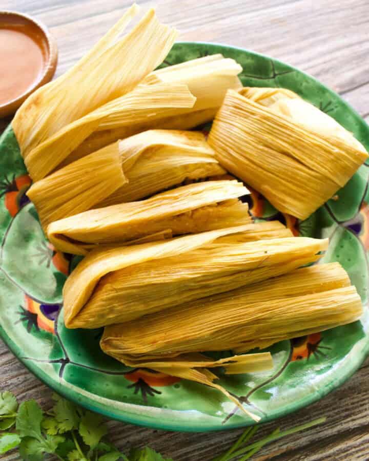 Red Chicken Tamales - Mamá Maggie's Kitchen