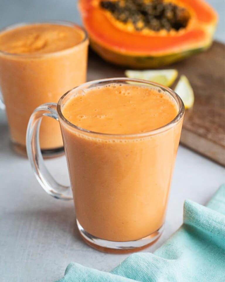 Papaya Smoothie - Mamá Maggie's Kitchen