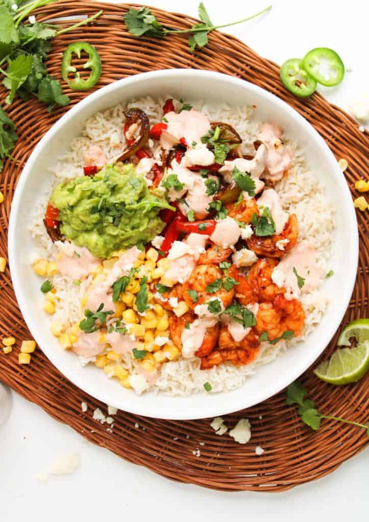 Mexican Shrimp Bowl - Mamá Maggie's Kitchen