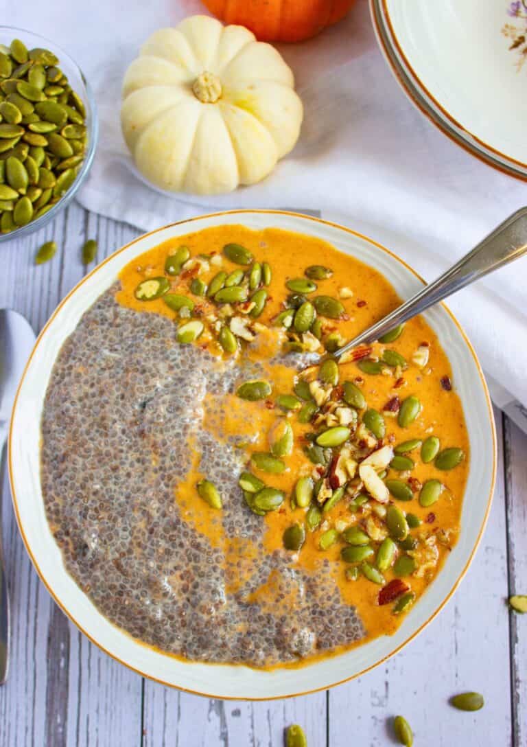 Pumpkin Chia Seed Pudding - Mamá Maggie's Kitchen