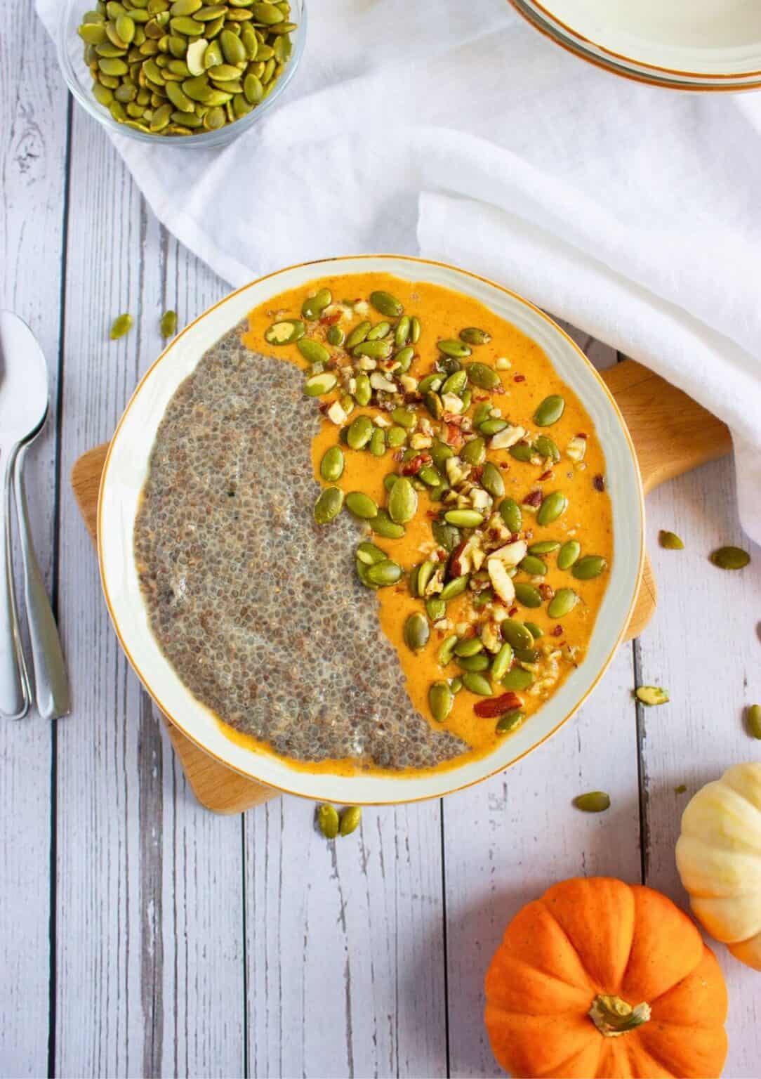 Pumpkin Chia Seed Pudding - Mamá Maggie's Kitchen